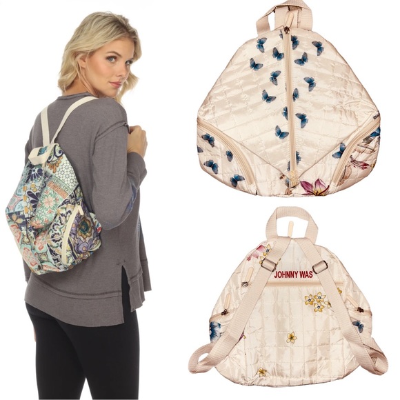 Johnny Was | Bags | Nwt Johnny Was Isa Butterfly Quilted Backpack ...